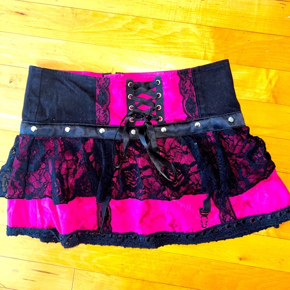 Tripp nyc | Skirts | Tripp Nyc Hot Pink Tulle Mini Skirt Small S Black ...